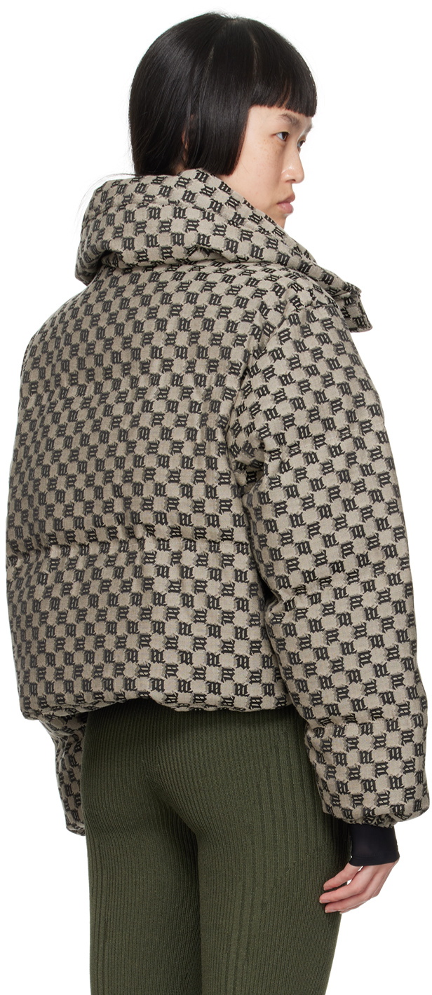 MISBHV Beige Monogram Puffer Jacket MISBHV