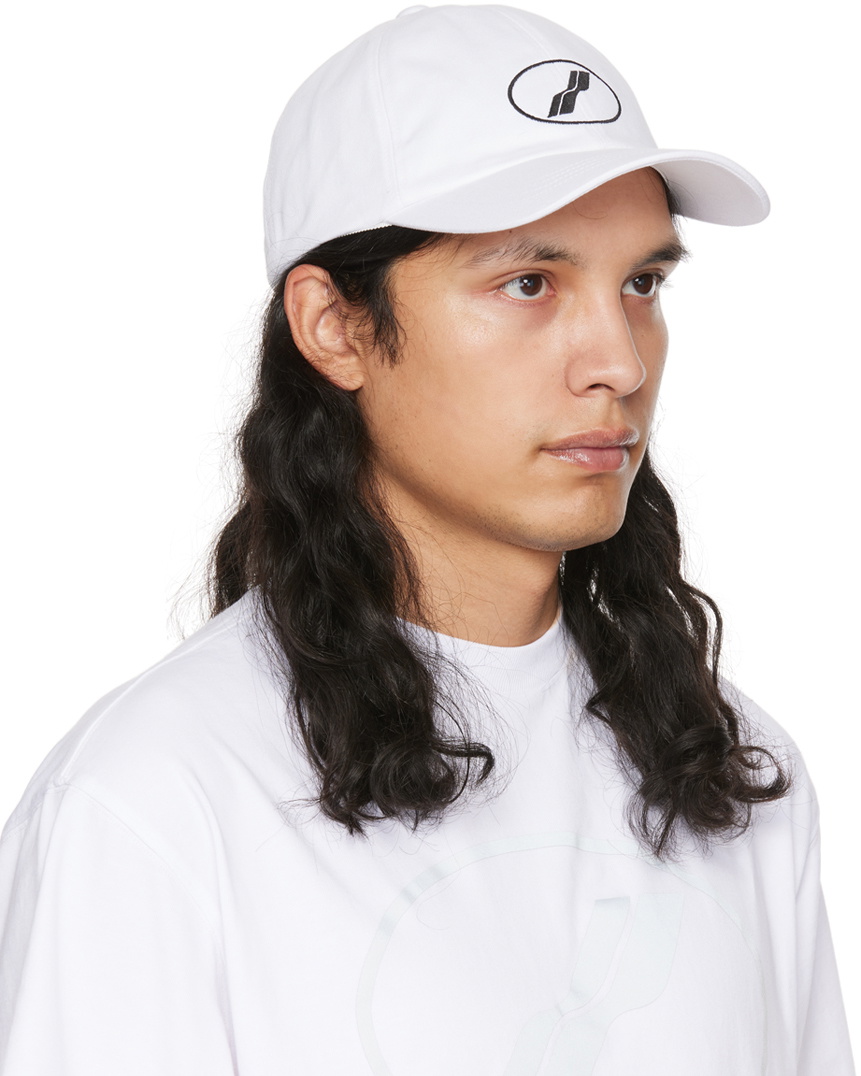 We11done White Basic Symbol Cap We11done