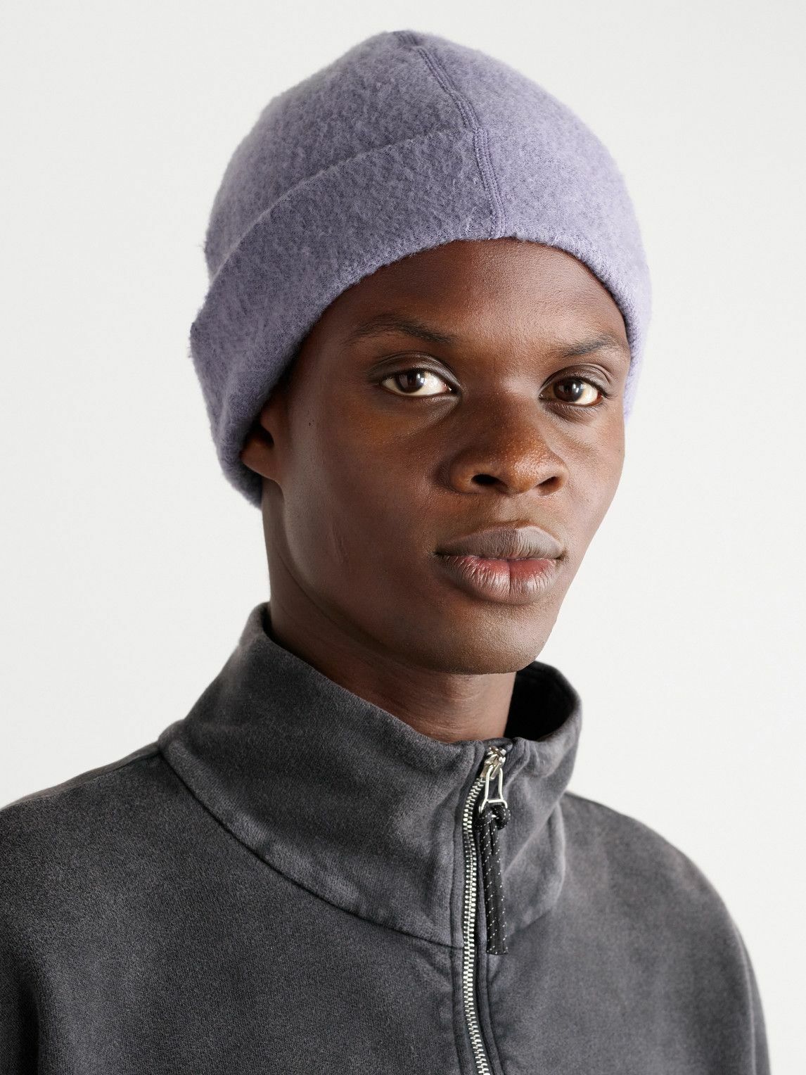 Satisfy - Logo-Appliquéd FuzzMerino™ Beanie Satisfy