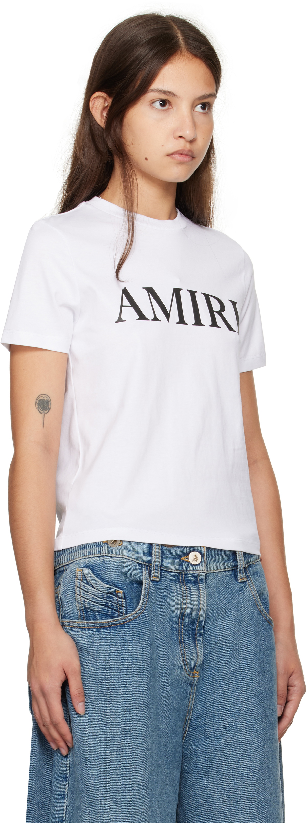 AMIRI White 'AMIRI' Core Logo T-shirt Amiri
