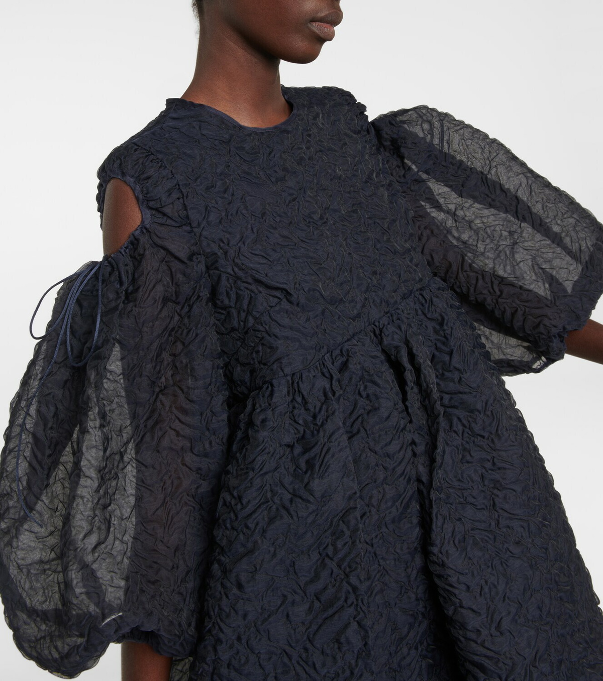 Cecilie Bahnsen - Oversized puff-sleeve midi dress Cecilie Bahnsen