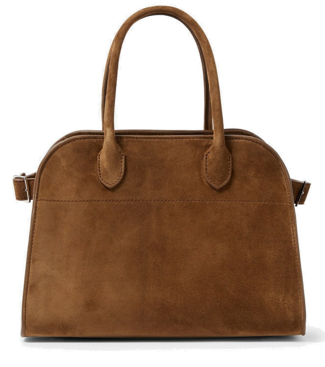 The Row Soft Margaux 10 suede tote bag The Row