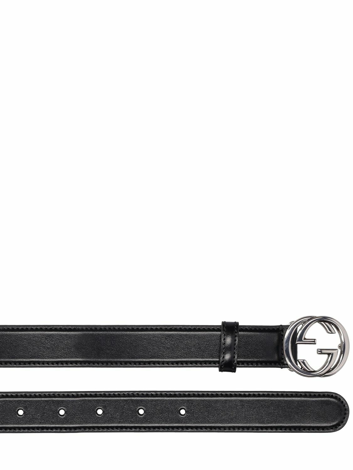 GUCCI - 25mm Interlocking G Leather Belt Gucci
