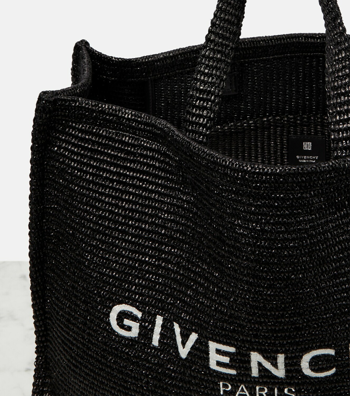Givenchy G Large raffia-effect tote bag Givenchy