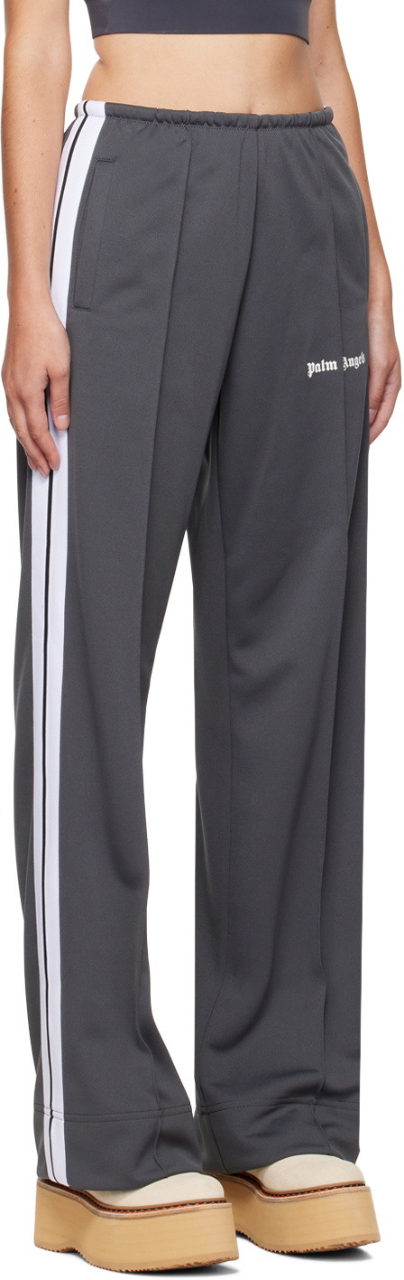Palm Angels Gray Striped Lounge Pants Palm Angels