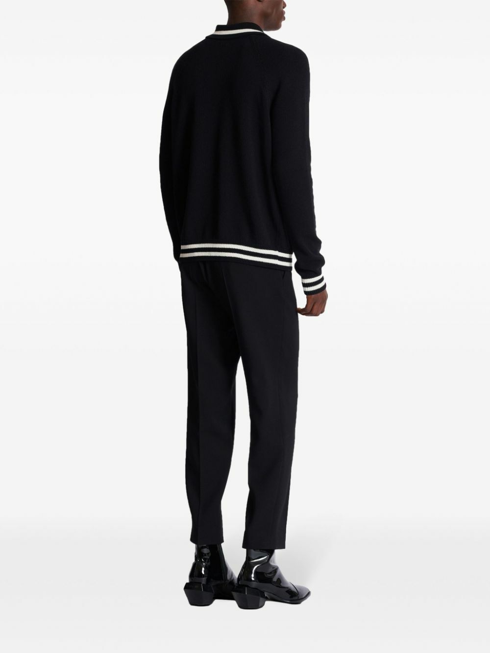 BALMAIN - Wool Polo Shirt With Logo Balmain