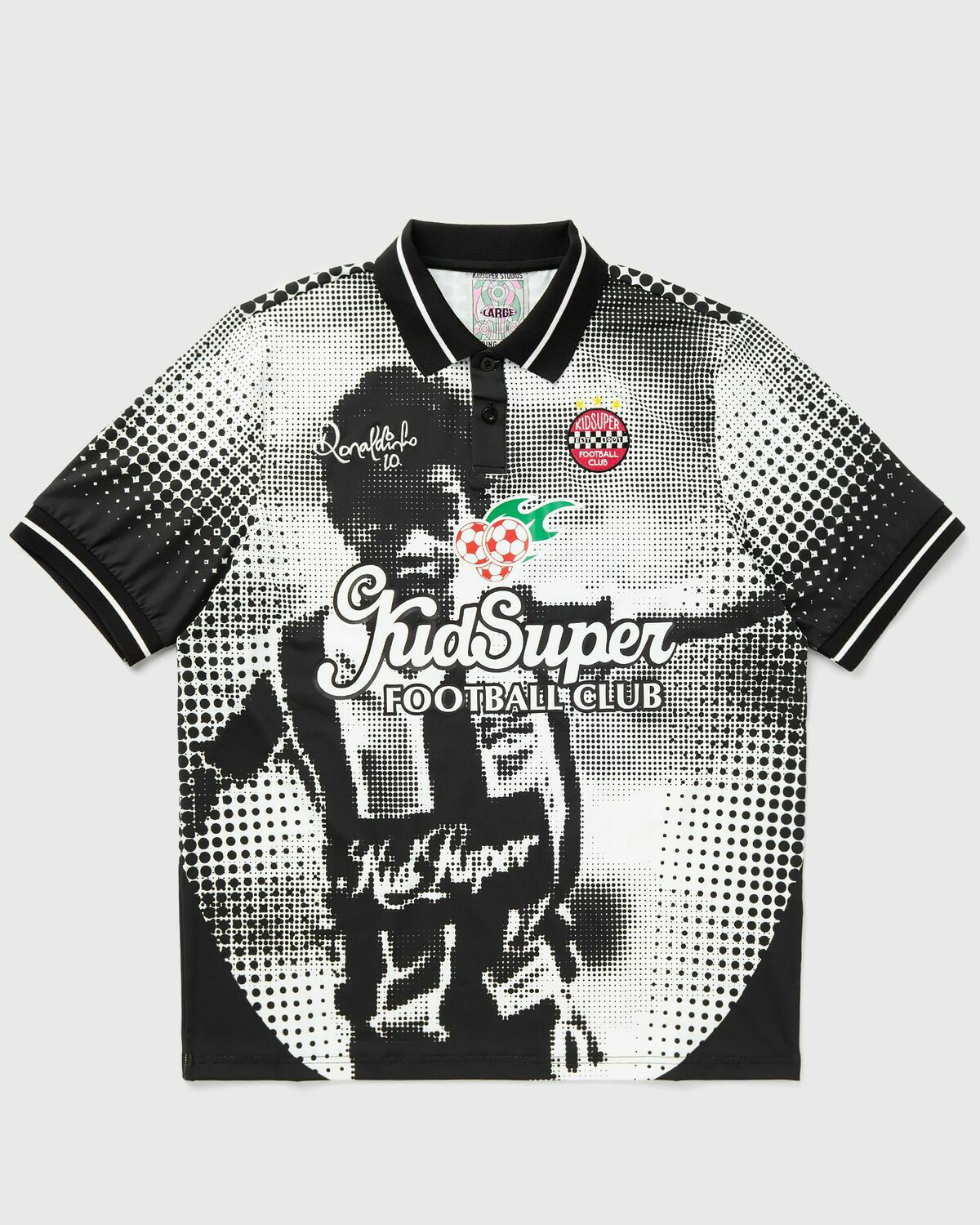 Kid Super Studios X Ronaldinho Soccer Jersey Black/White Jerseys KidSuper