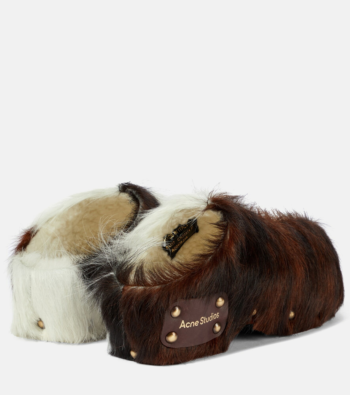 Acne Studios - Calf hair clogs Acne Studios