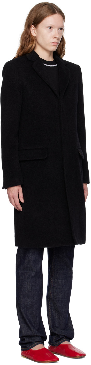 MM6 Maison Margiela Black Button Coat MM6 Maison Margiela