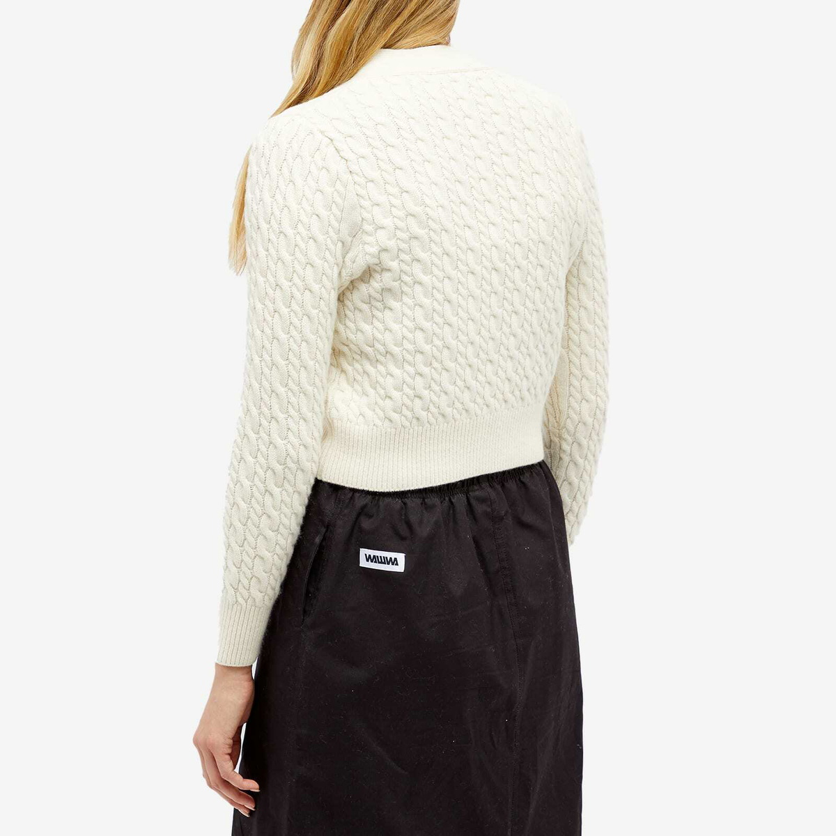 Undercover Women's Neck Tie Cardigan in Ivory Undercover