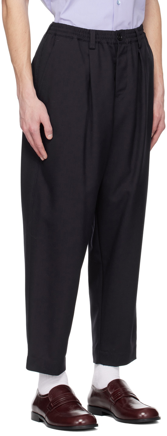 Marni Navy Cropped Trousers Marni