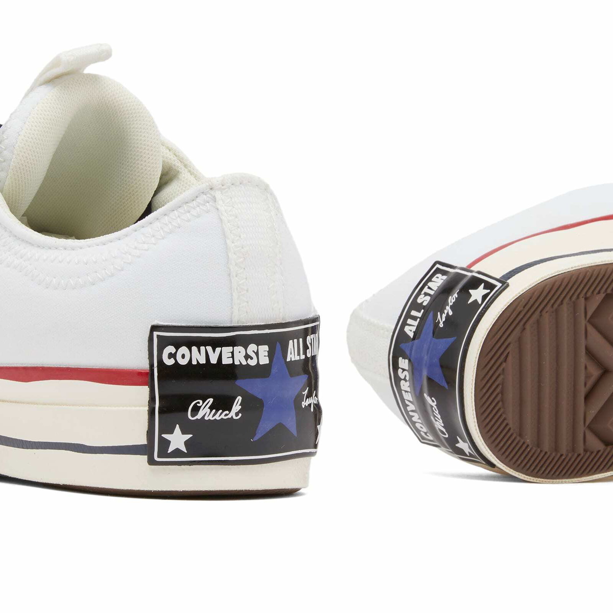 Converse Chuck Taylor Sketch Puffed Ox Sneaker in White/Red/Blue Converse