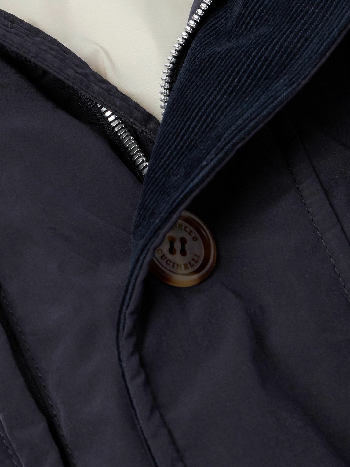 Ralph Lauren Purple label - Quilted Brushed Wool-Blend Hooded Down ...