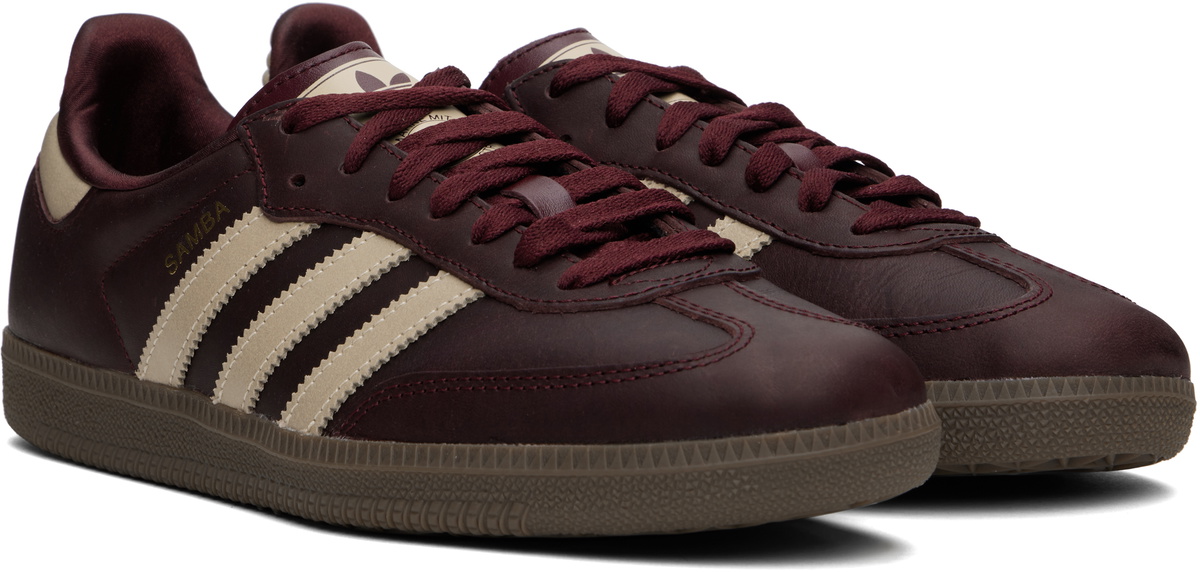 adidas Originals Burgundy Samba OG Sneakers adidas Originals
