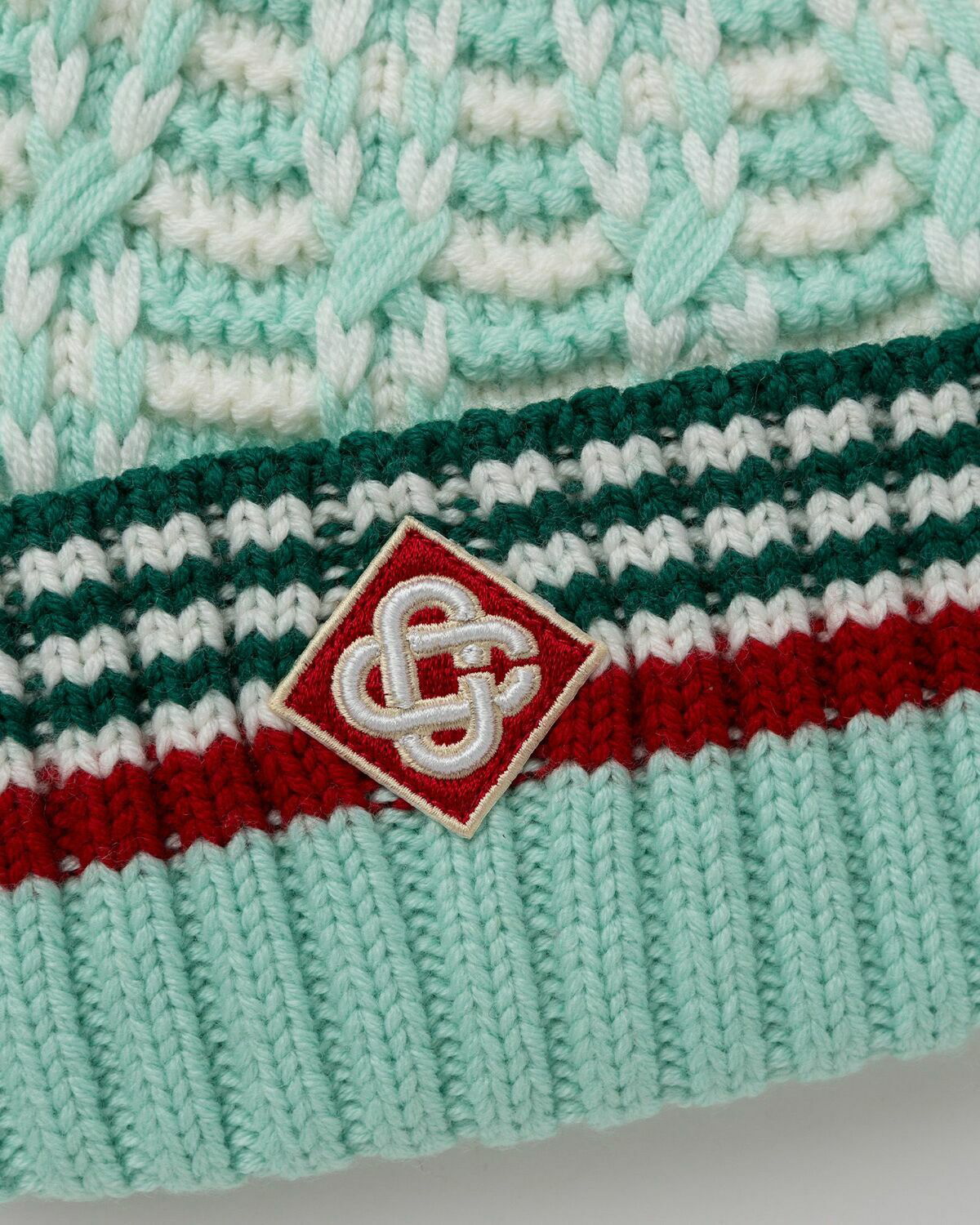 Casablanca Textured Knit Beanie Multi Beanies Casablanca