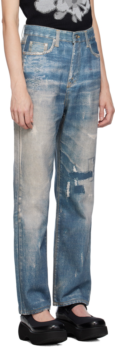 OPEN YY Blue Jean Effect Jeans OPEN YY