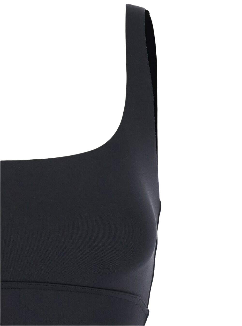 Eres arnaque Black Swimsuit With Front And Rear Square Neck In Tech ...