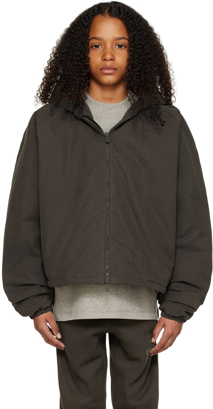 Essentials Kids Gray Full Zip Jacket Essentials