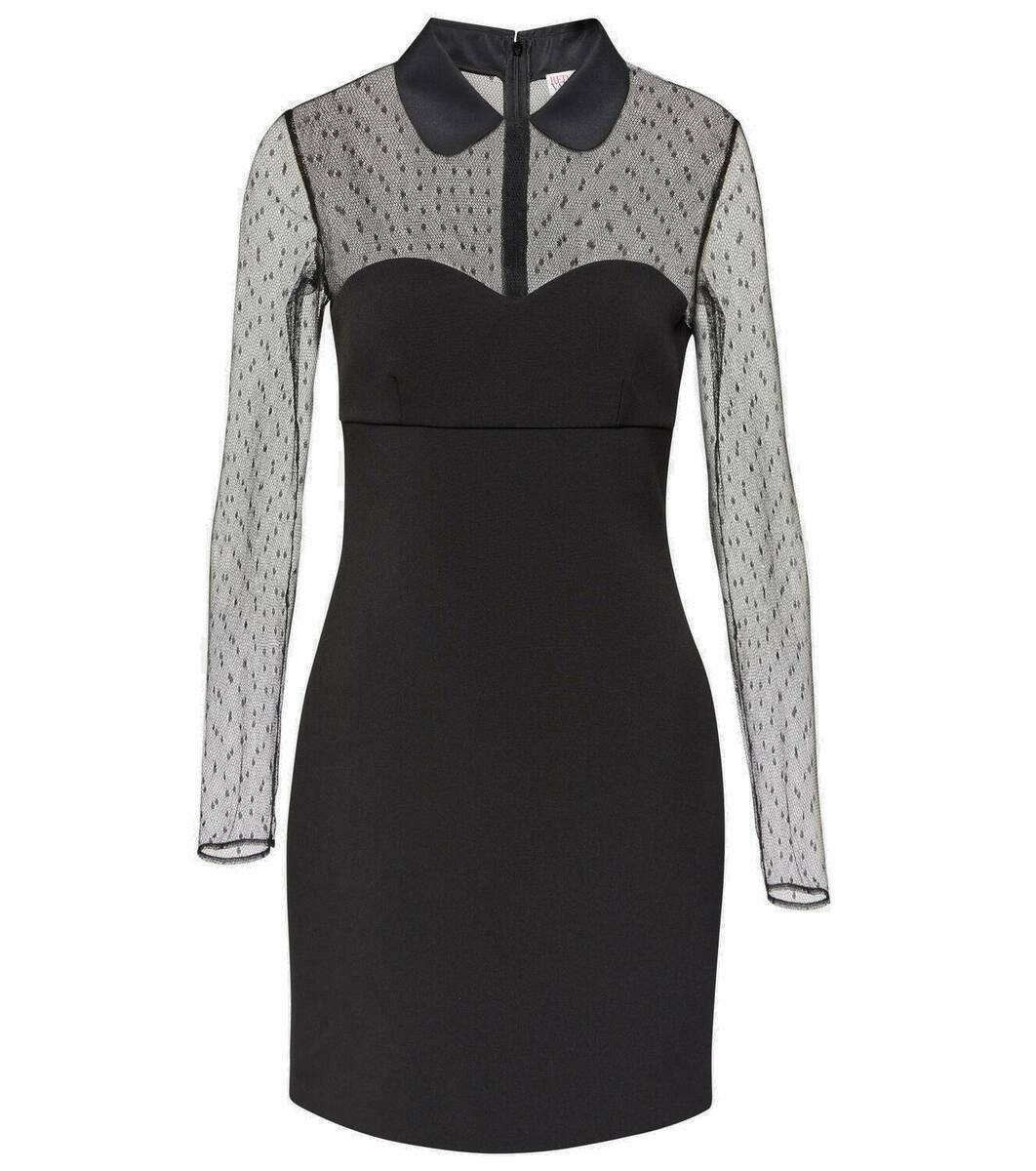 Redvalentino Point Desprit Sheer Tulle Minidress Red Valentino