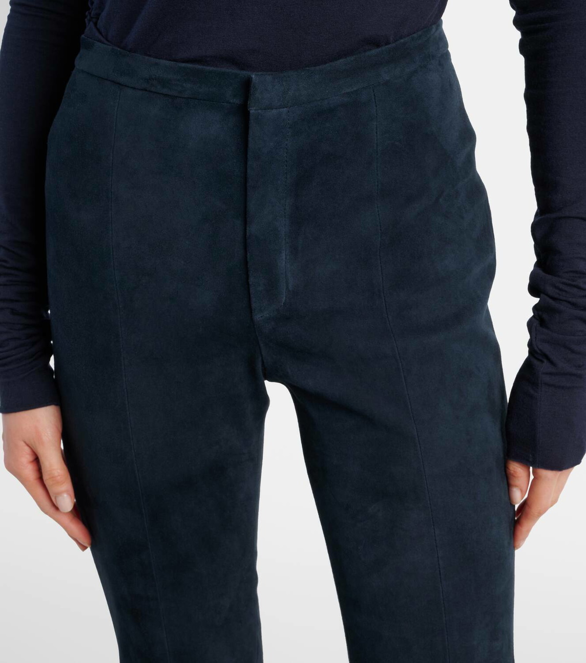 Stouls Kam 24 high-rise suede flared pants Stouls