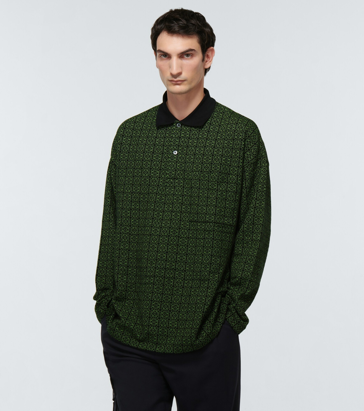 Loewe - Cotton jacquard polo shirt Loewe