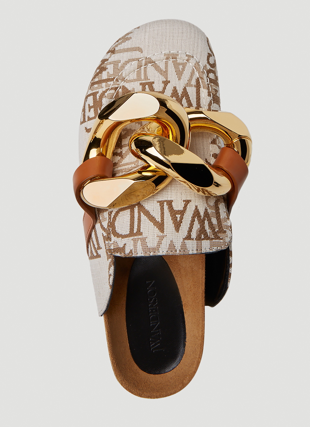 JW Anderson Logo Jacquard Chain Loafers JW Anderson
