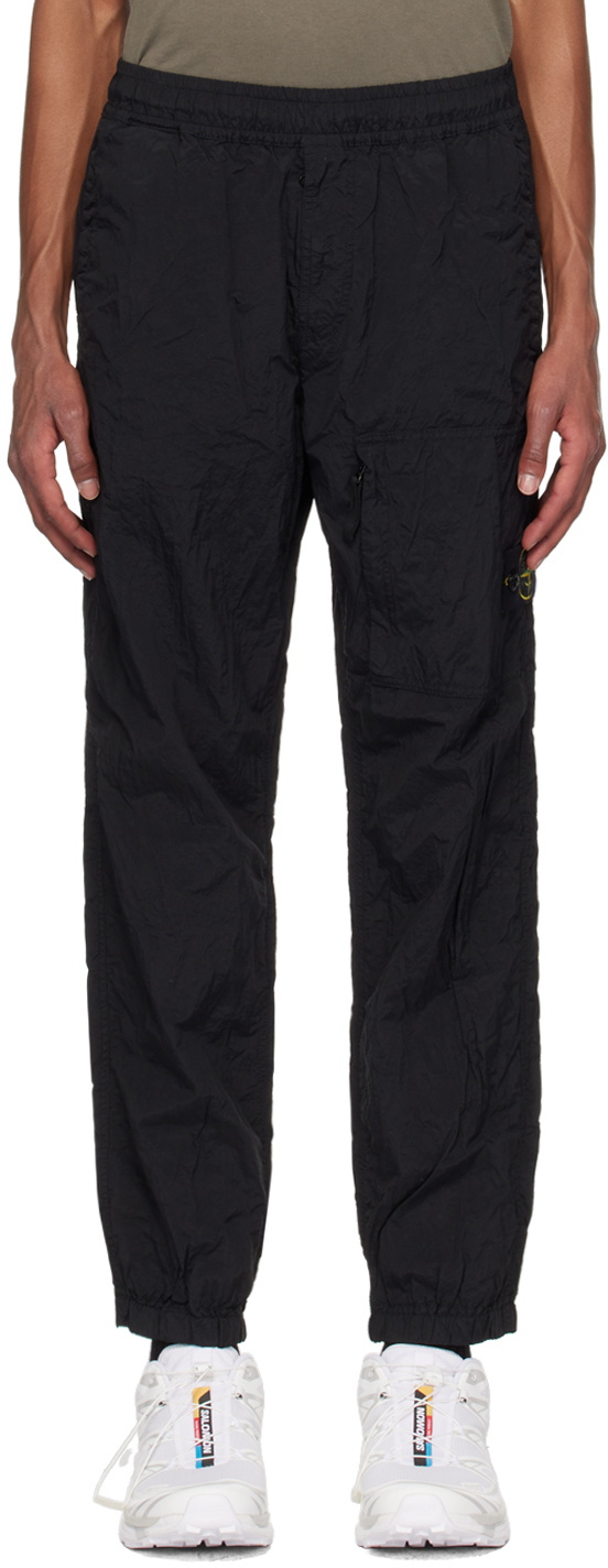 Stone Island Black Nylon Metal Sweatpants Stone Island
