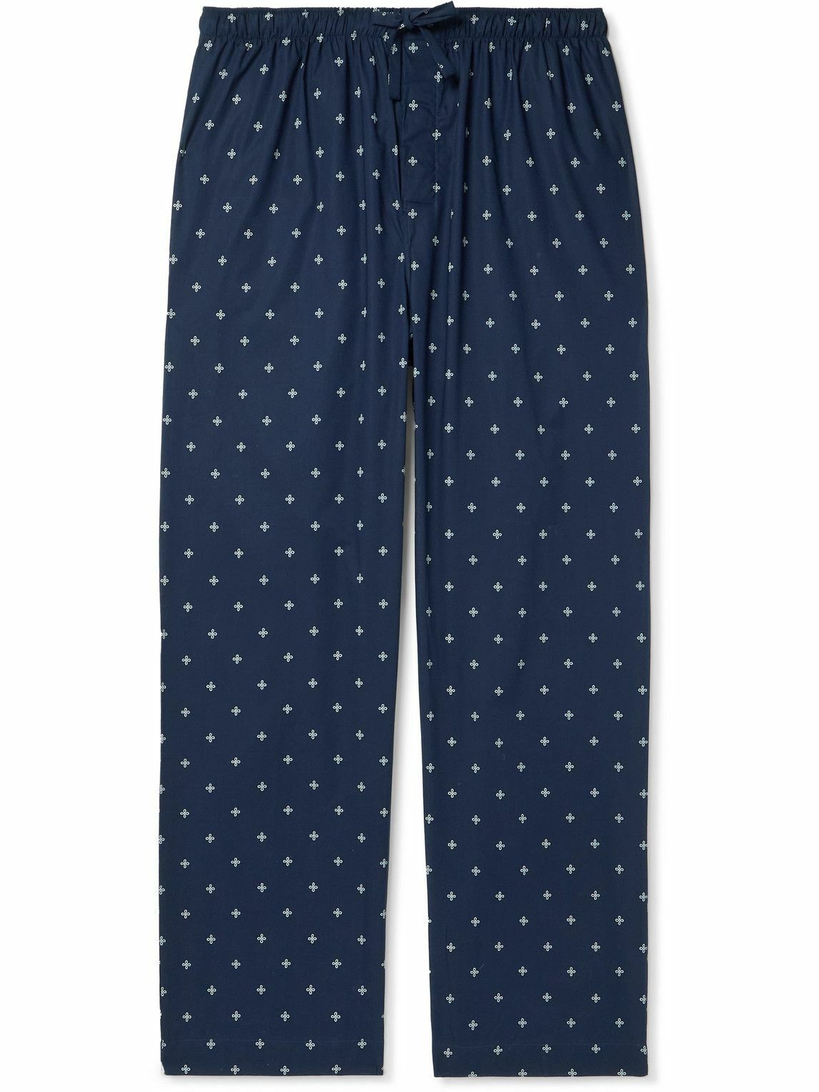 Derek Rose - Nelson Printed Cotton-Batiste Pyjama Trousers - Blue Derek ...