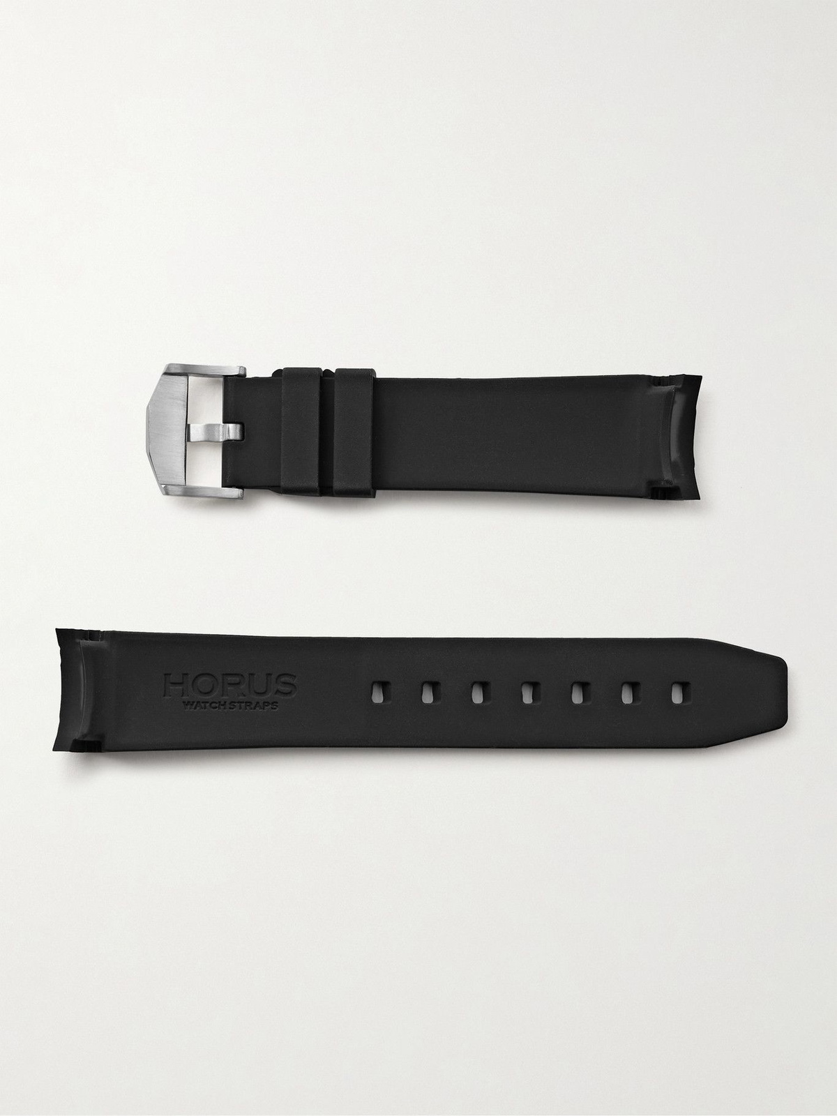Horus Watch Straps - 20mm Rubber Integrated Watch Strap - Black