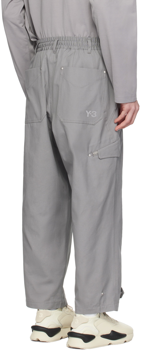 Y-3 Gray Workwear Cargo Pants Y-3