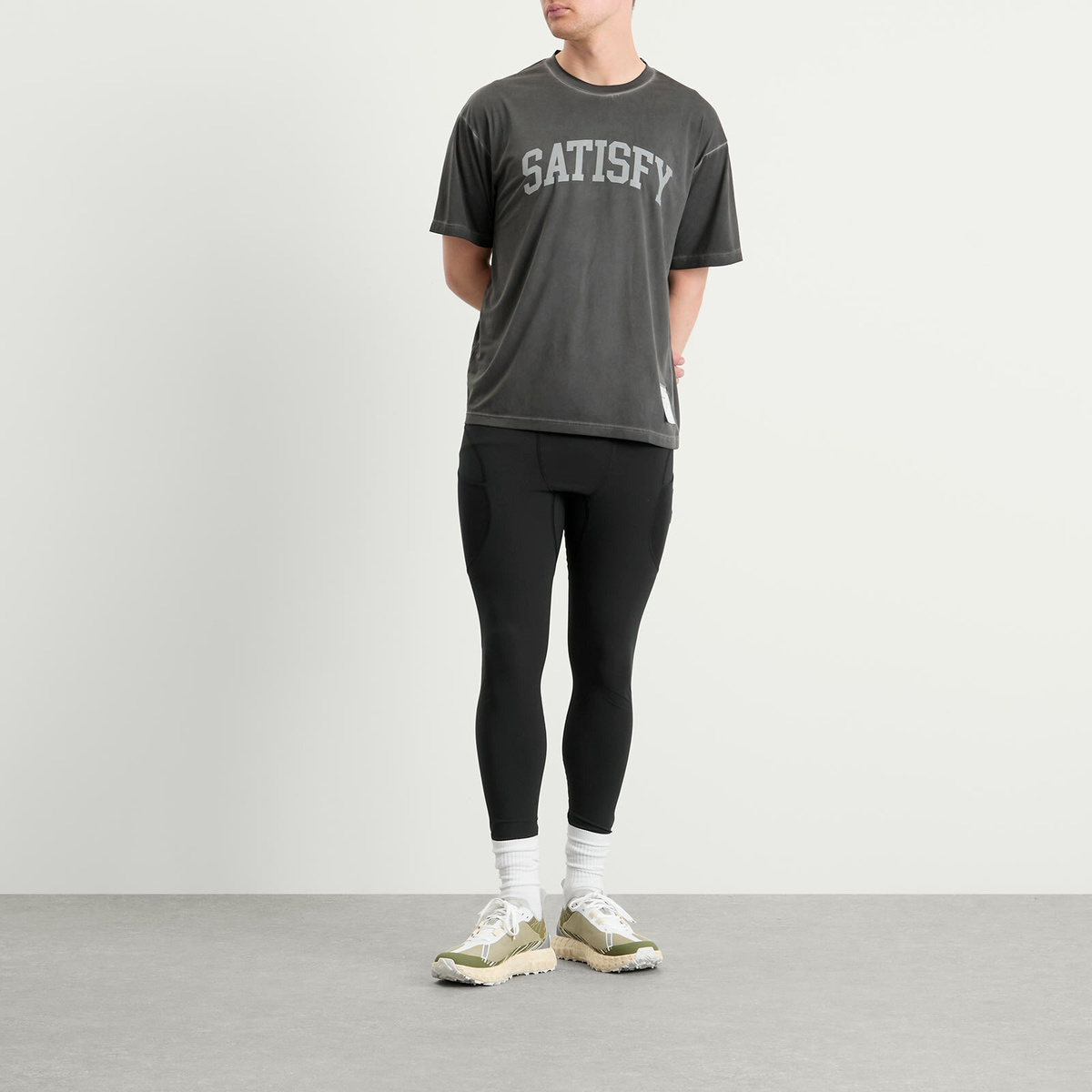 Satisfy Men's PowerSilk Cargo Tights in Black Satisfy