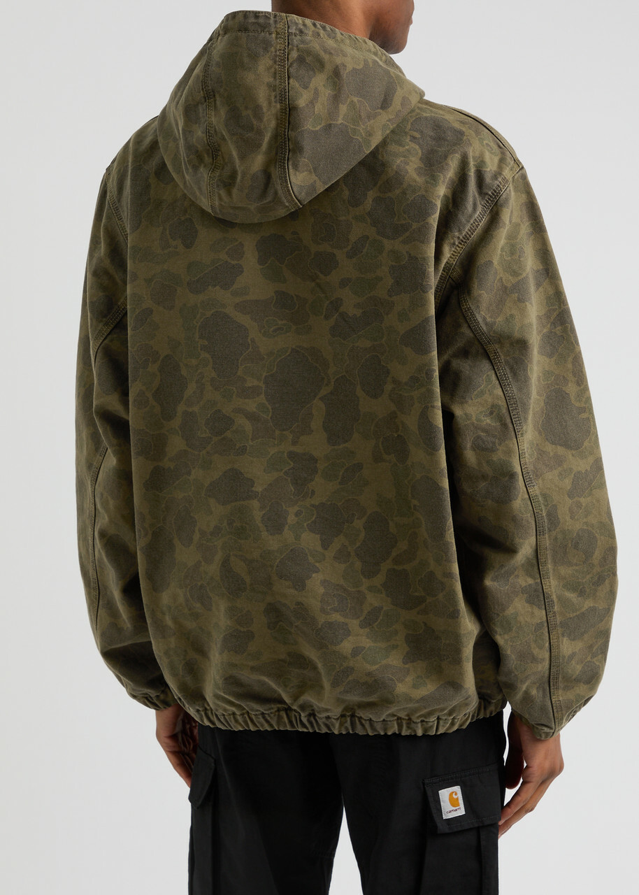 Carhartt Wip Duck Active Camouflage-print Canvas Jacket Green Carhartt WIP