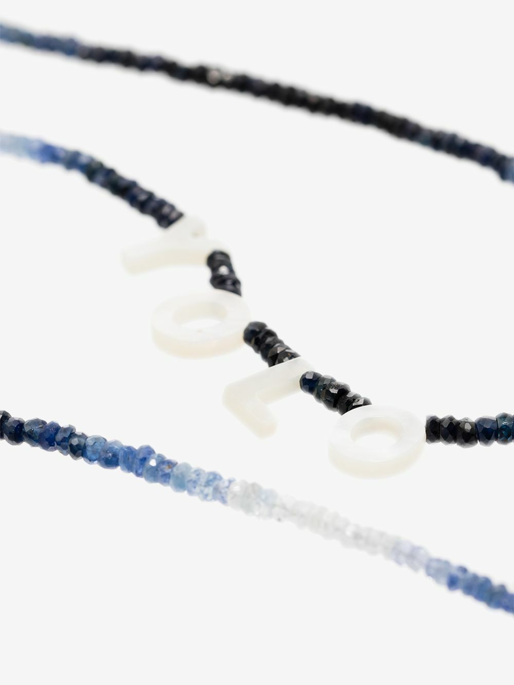 Roxanne First Blue YOLO Beaded Sapphire Necklace Roxanne First