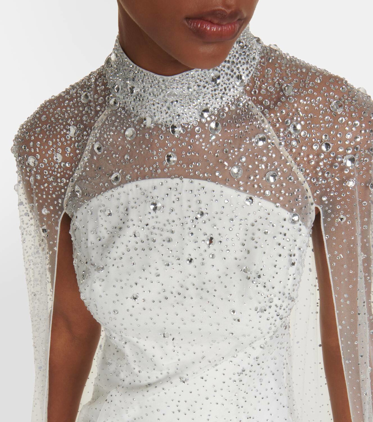 Jenny Packham Bridal Ingrid embellished caped gown Jenny Packham