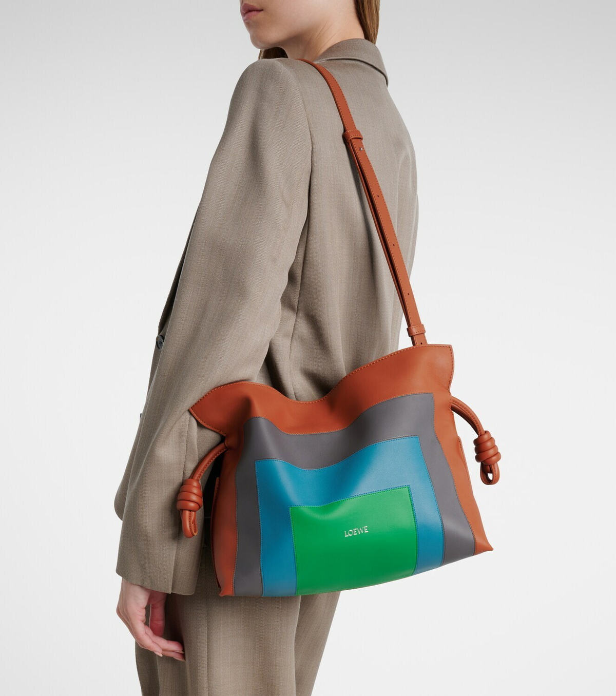 Loewe Flamenco Square leather clutch Loewe