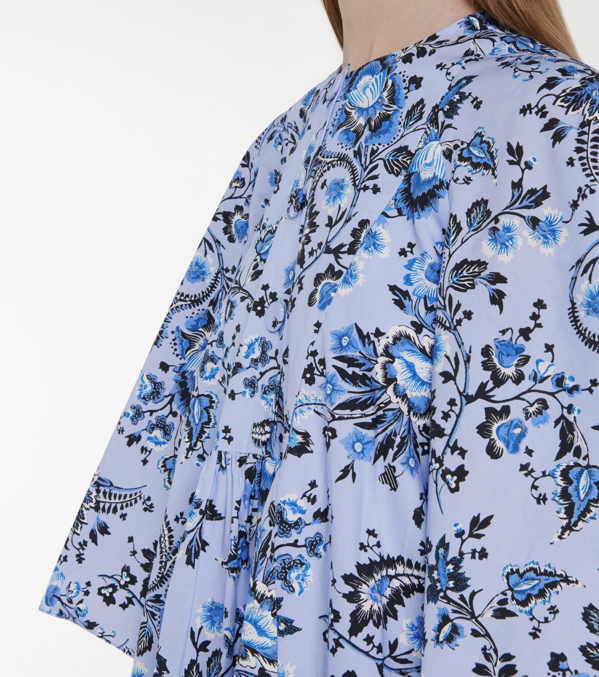 Erdem - Edison printed cotton poplin minidress Erdem