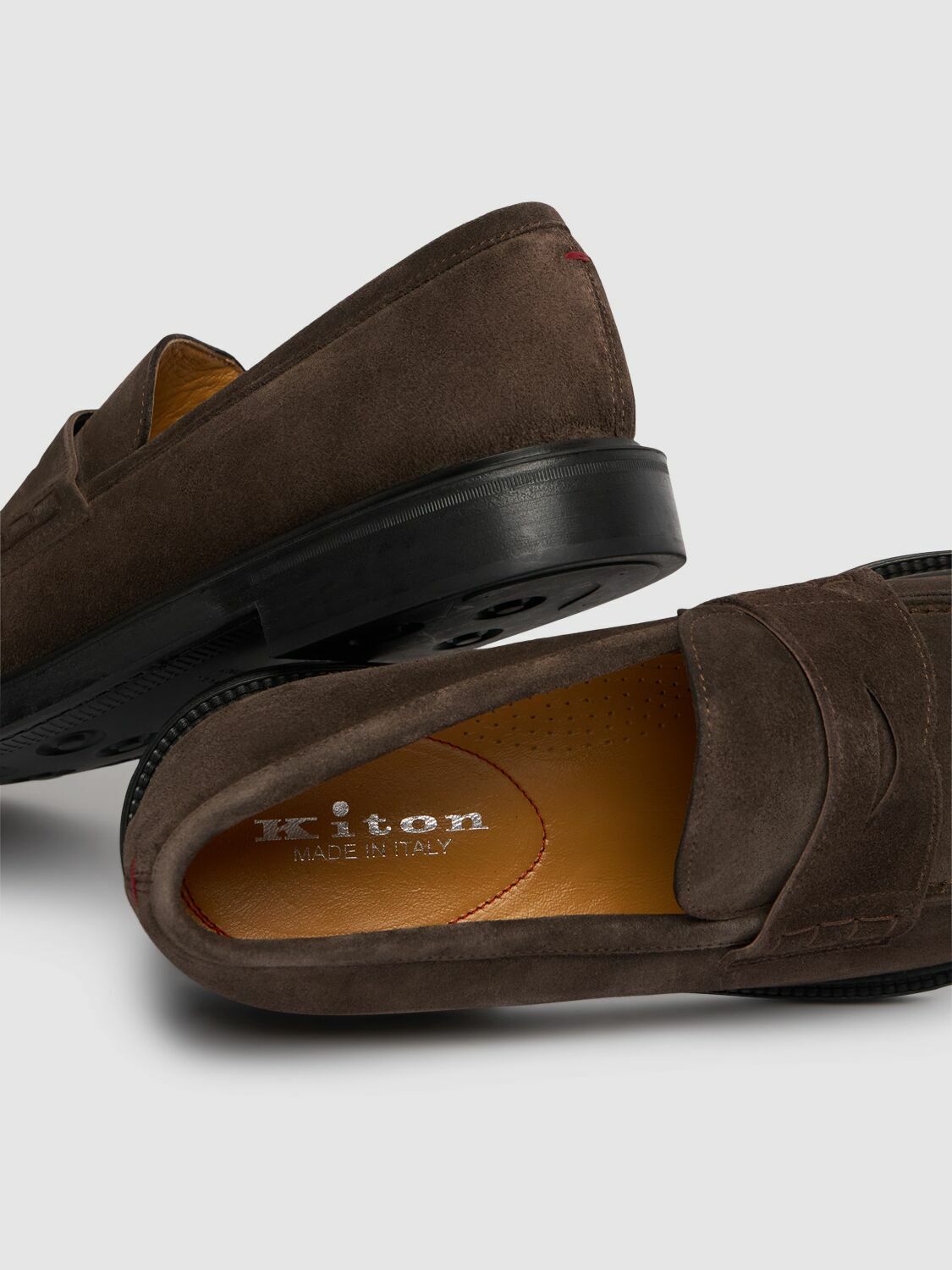 KITON Suede Loafers Kiton