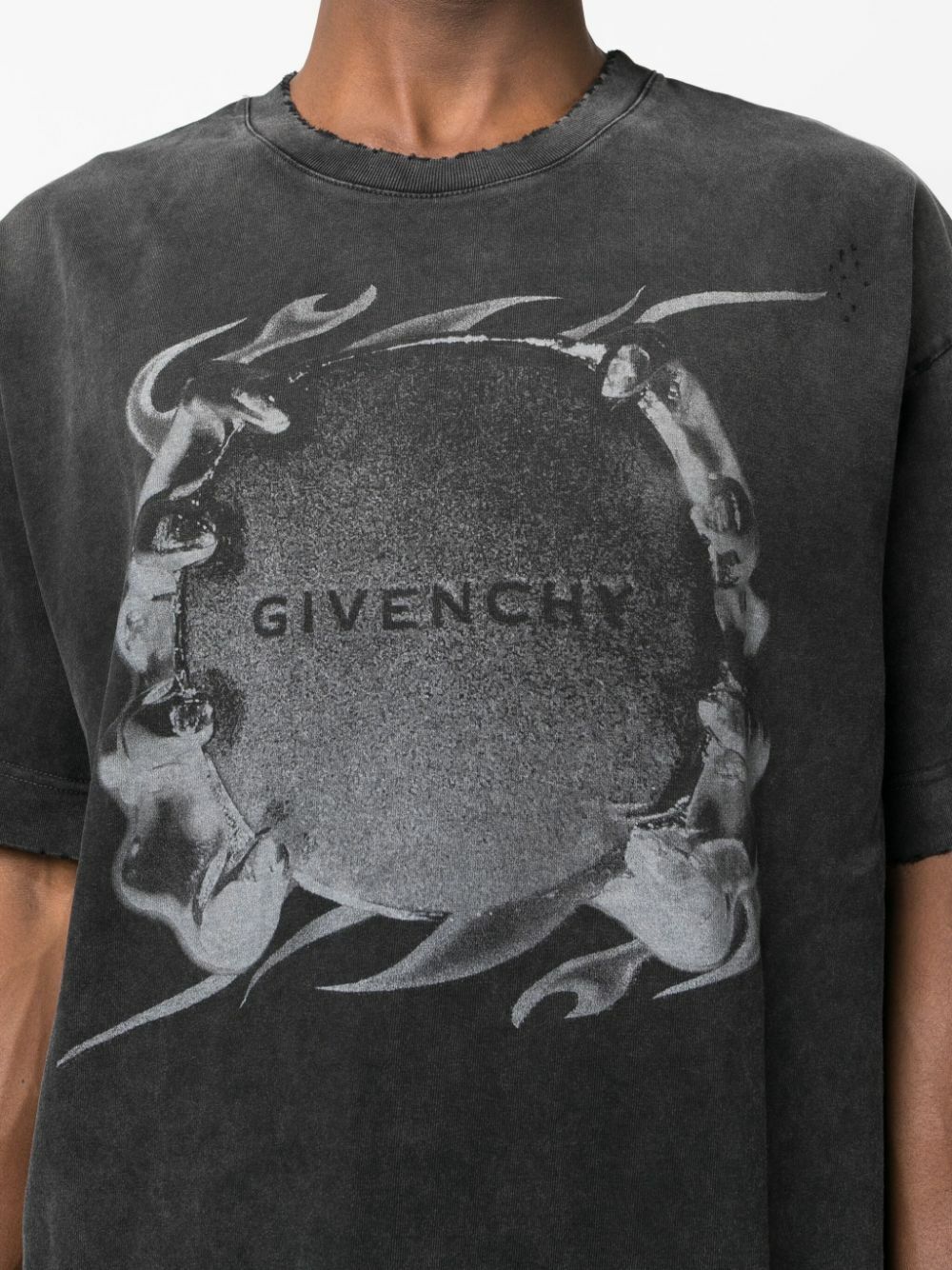 GIVENCHY - Printed Cotton T-shirt Givenchy