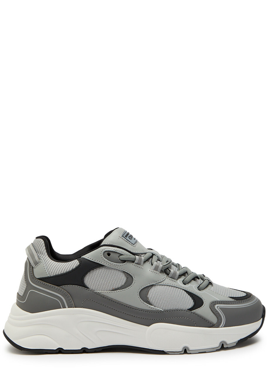 Cleens Pulse Runner Panelled Mesh Sneakers Grey Cleens