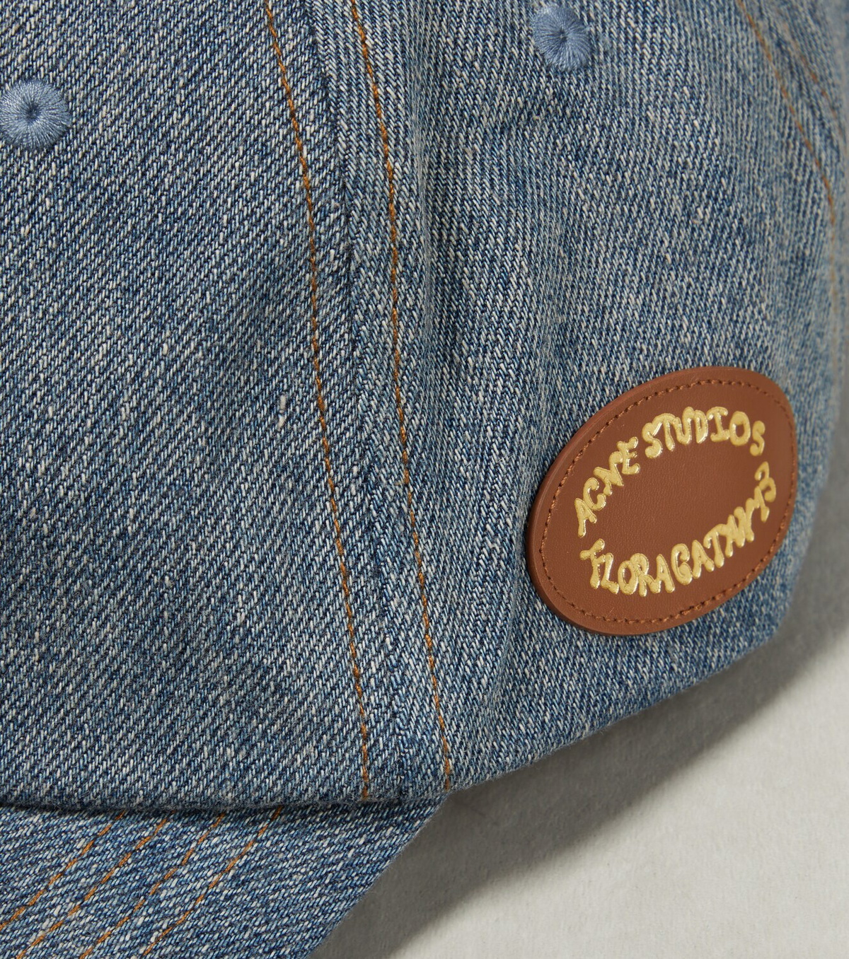 Acne Studios - Bleached denim baseball cap Acne Studios