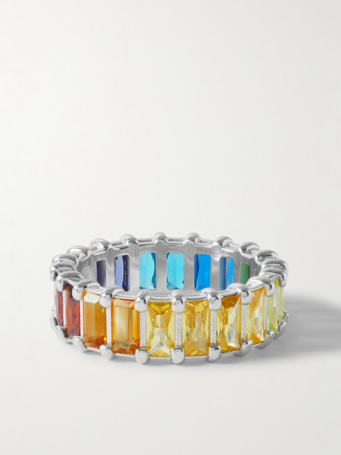 Hatton Labs - Eternity Sterling Silver Crystal Ring - Silver Hatton Labs