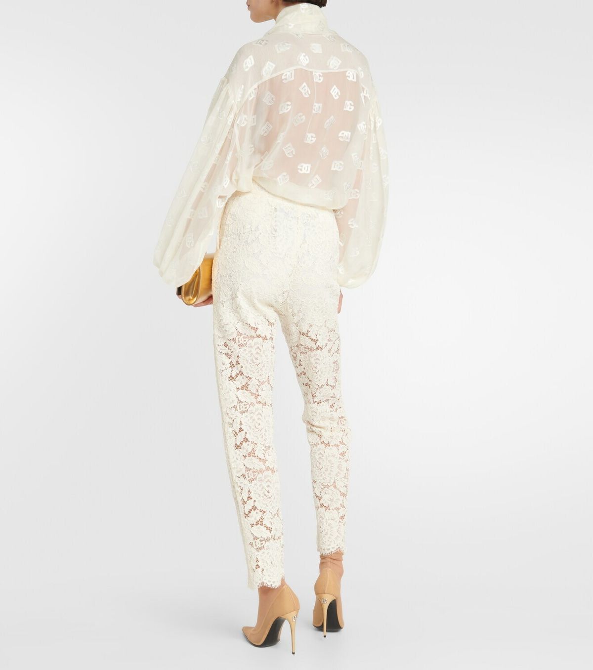 Dolce&Gabbana High-rise lace pants Dolce & Gabbana