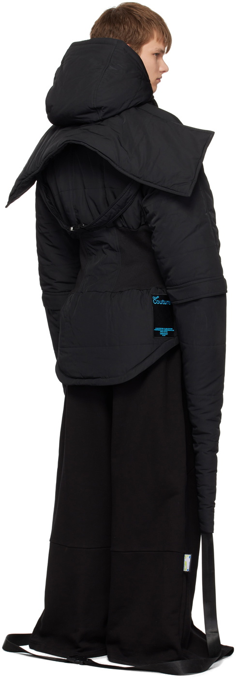 ANONYMOUS CLUB Black Paneled Jacket