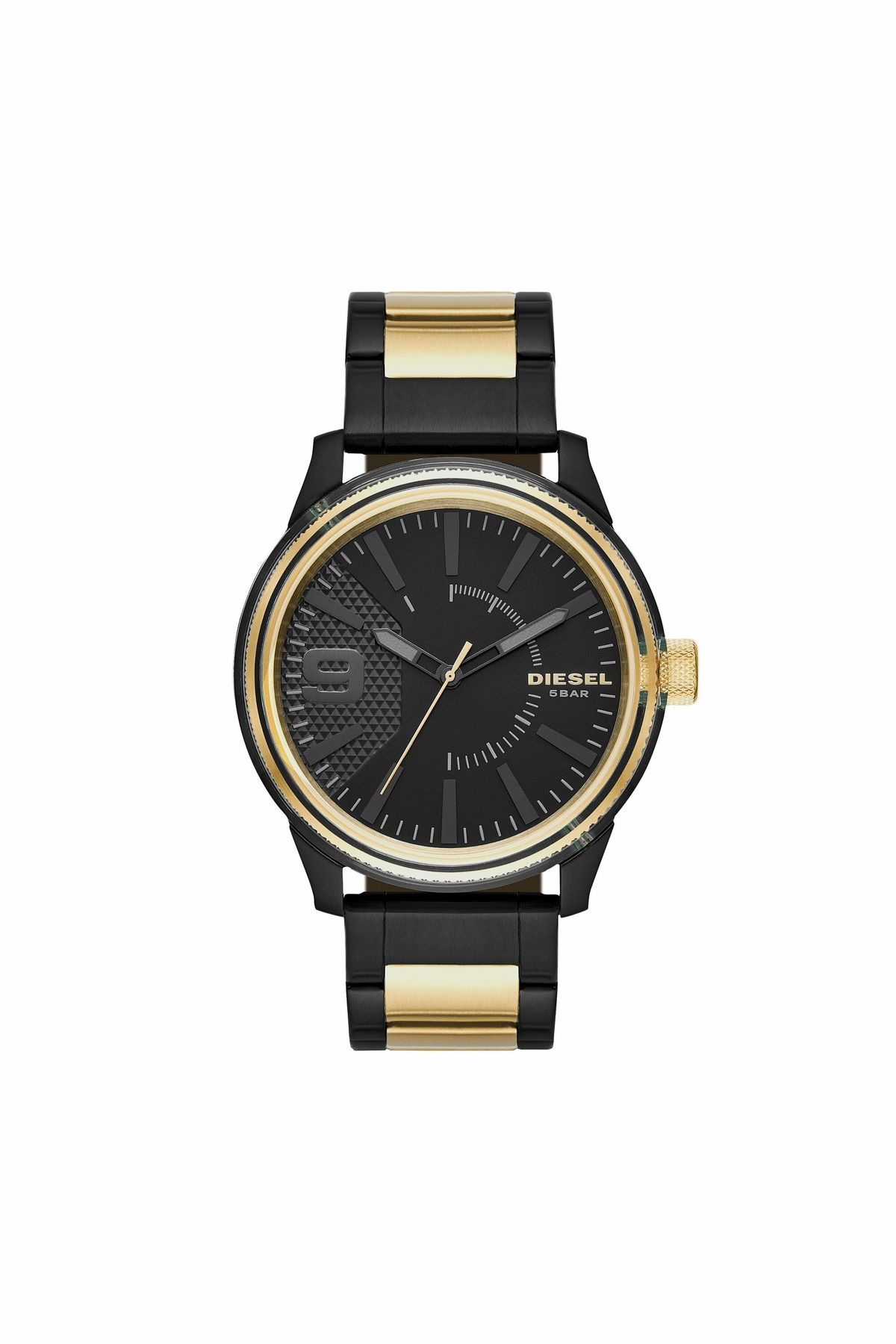 Diesel Three-hand stainless steel watch - Timeframes Mens in Black Diesel