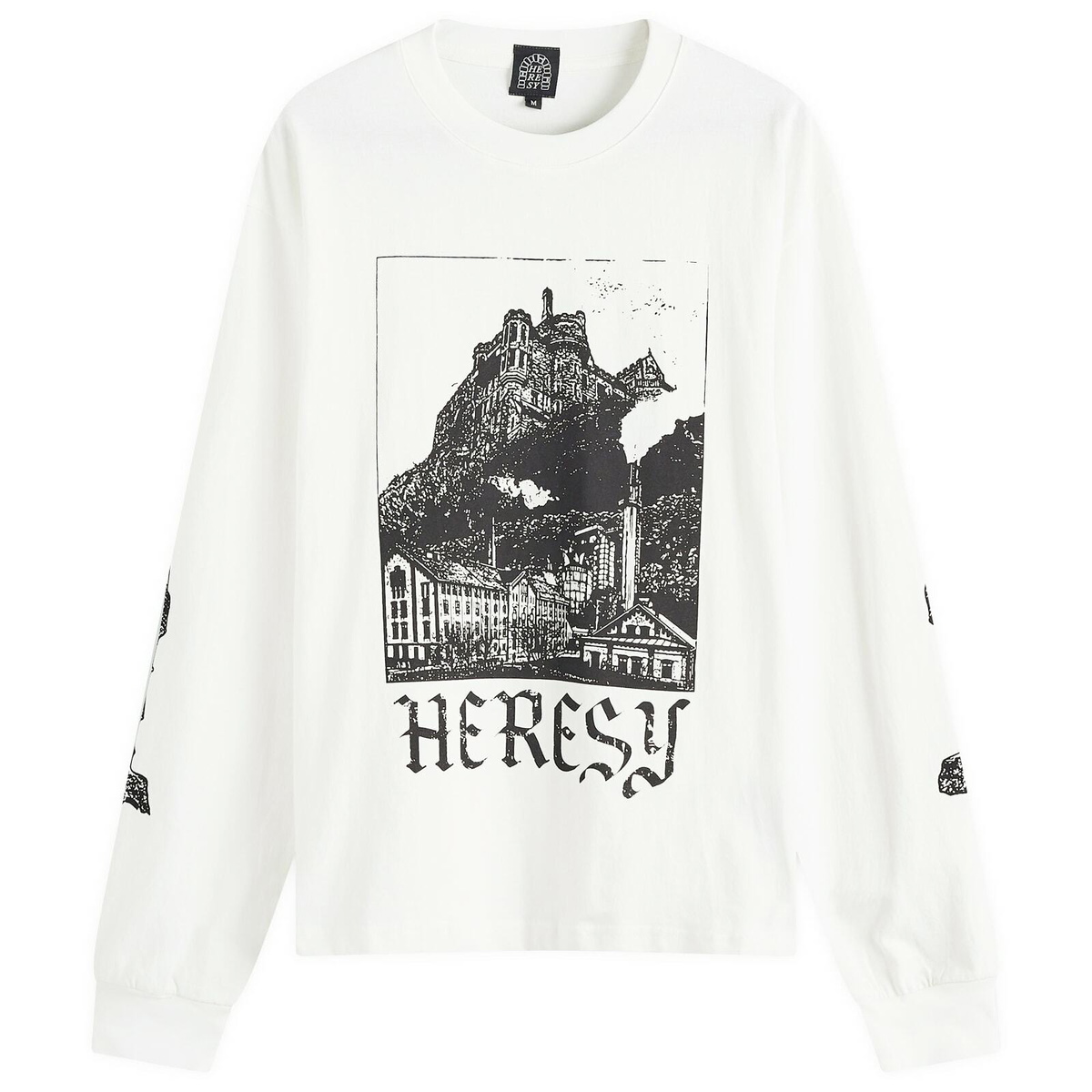 Heresy Men's Moss & Iron Long Sleeve T-Shirt in Ecru Heresy
