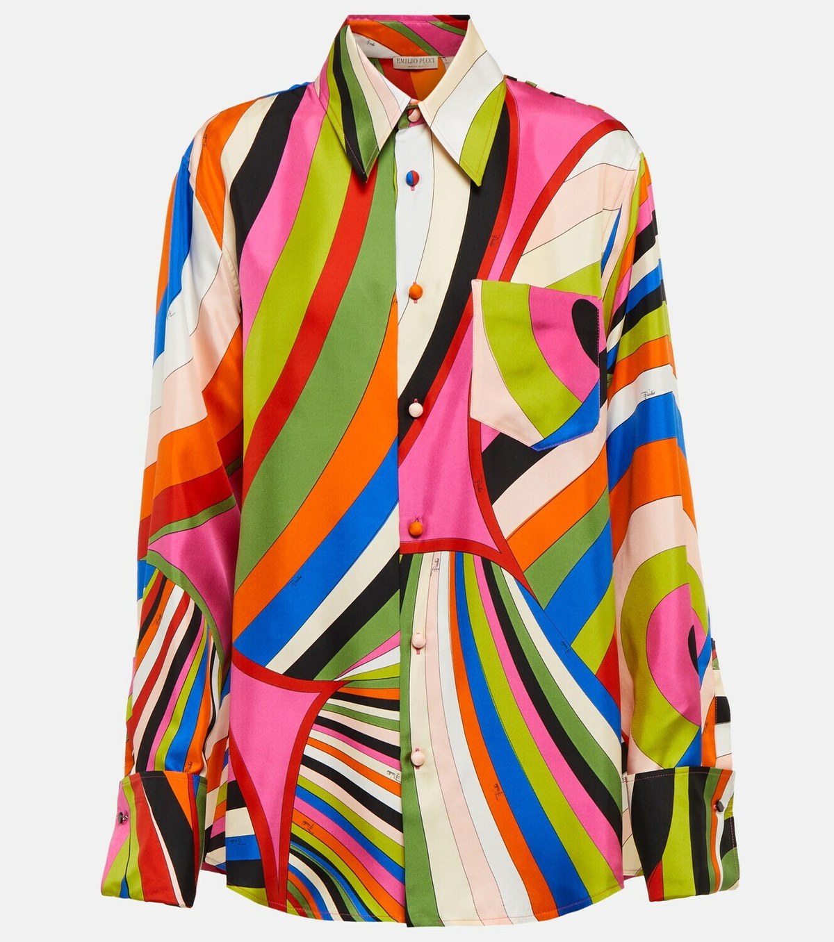 Pucci - Iride-print silk twill shirt Emilio Pucci