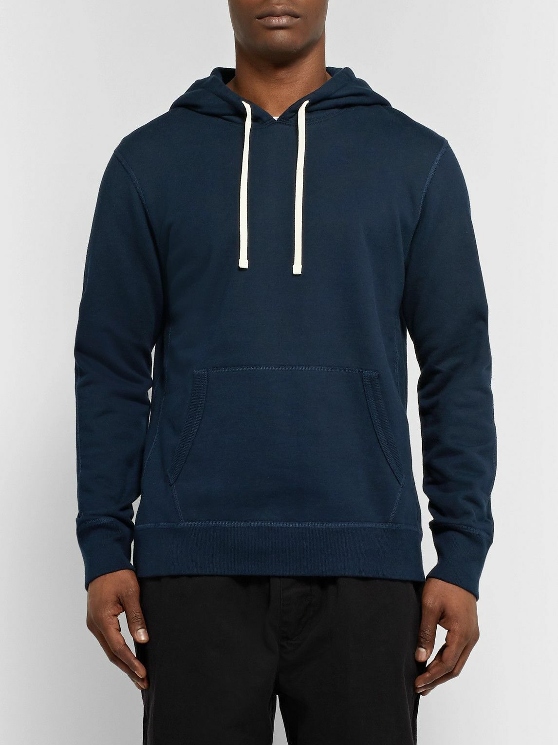 Reigning Champ - Loopback Cotton-Jersey Hoodie - Blue Reigning Champ
