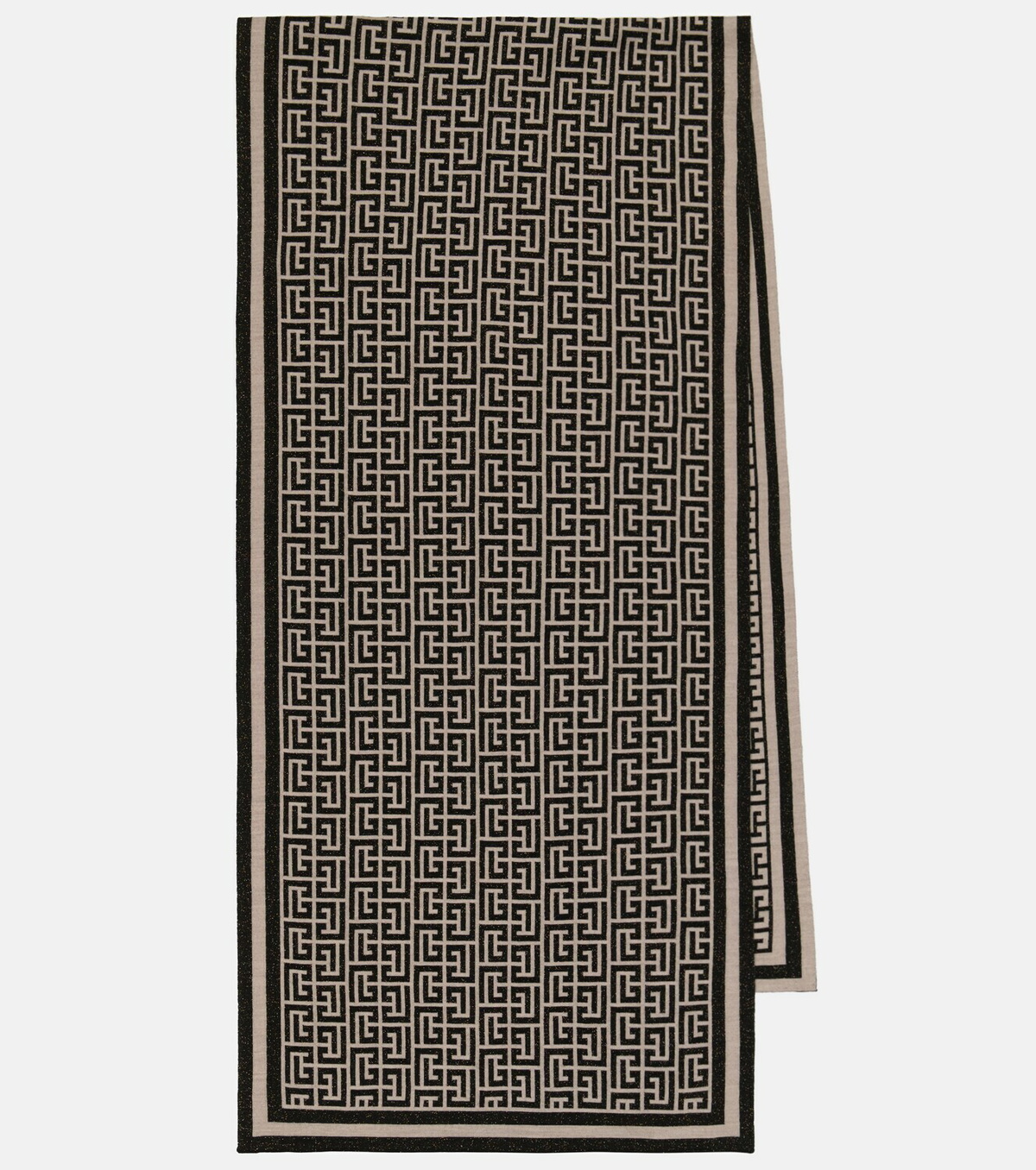 Balmain - Monogram wool-blend scarf Balmain