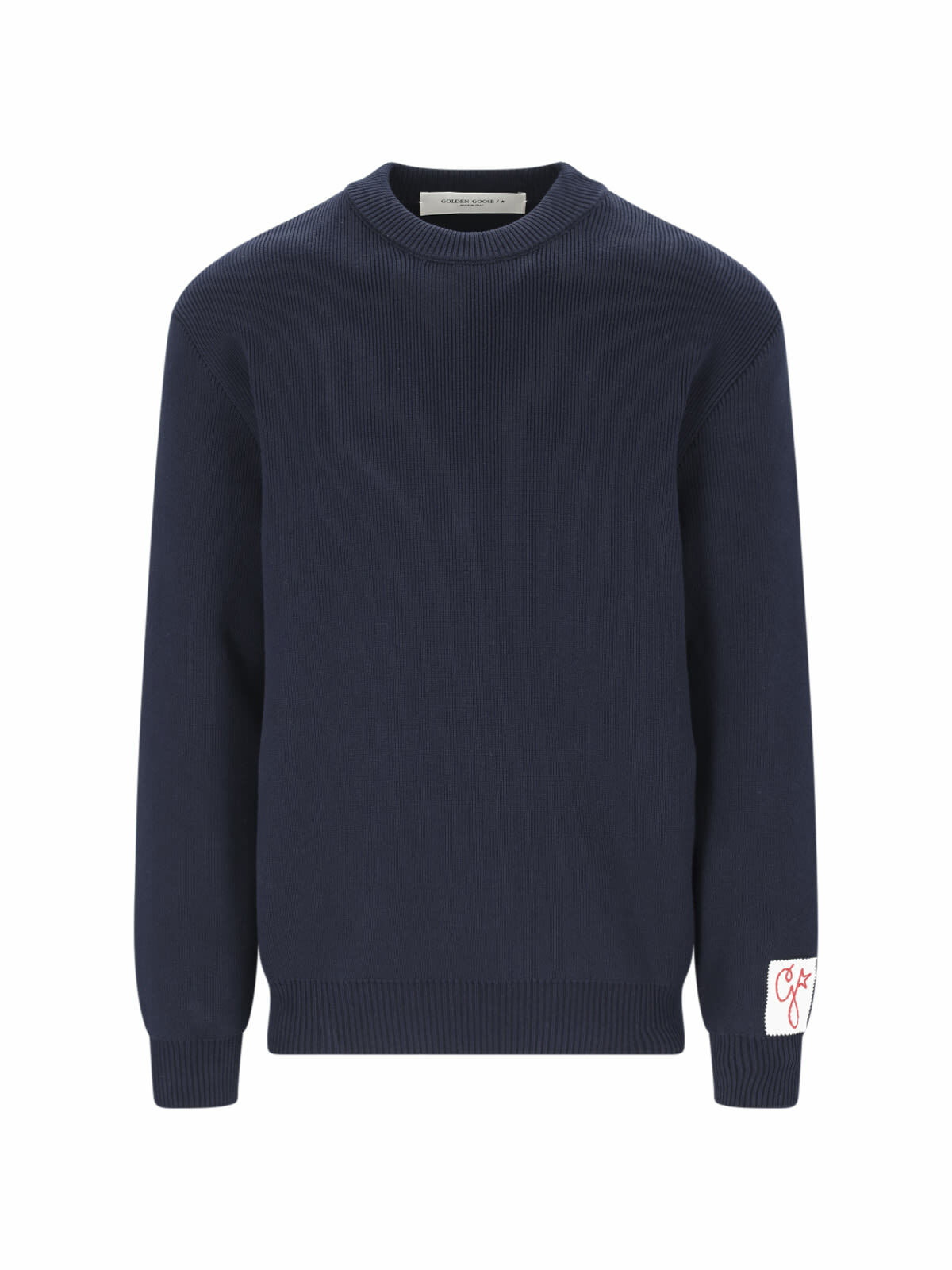 Golden Goose Back Logo Crew Neck Jumper Golden Goose Deluxe Brand