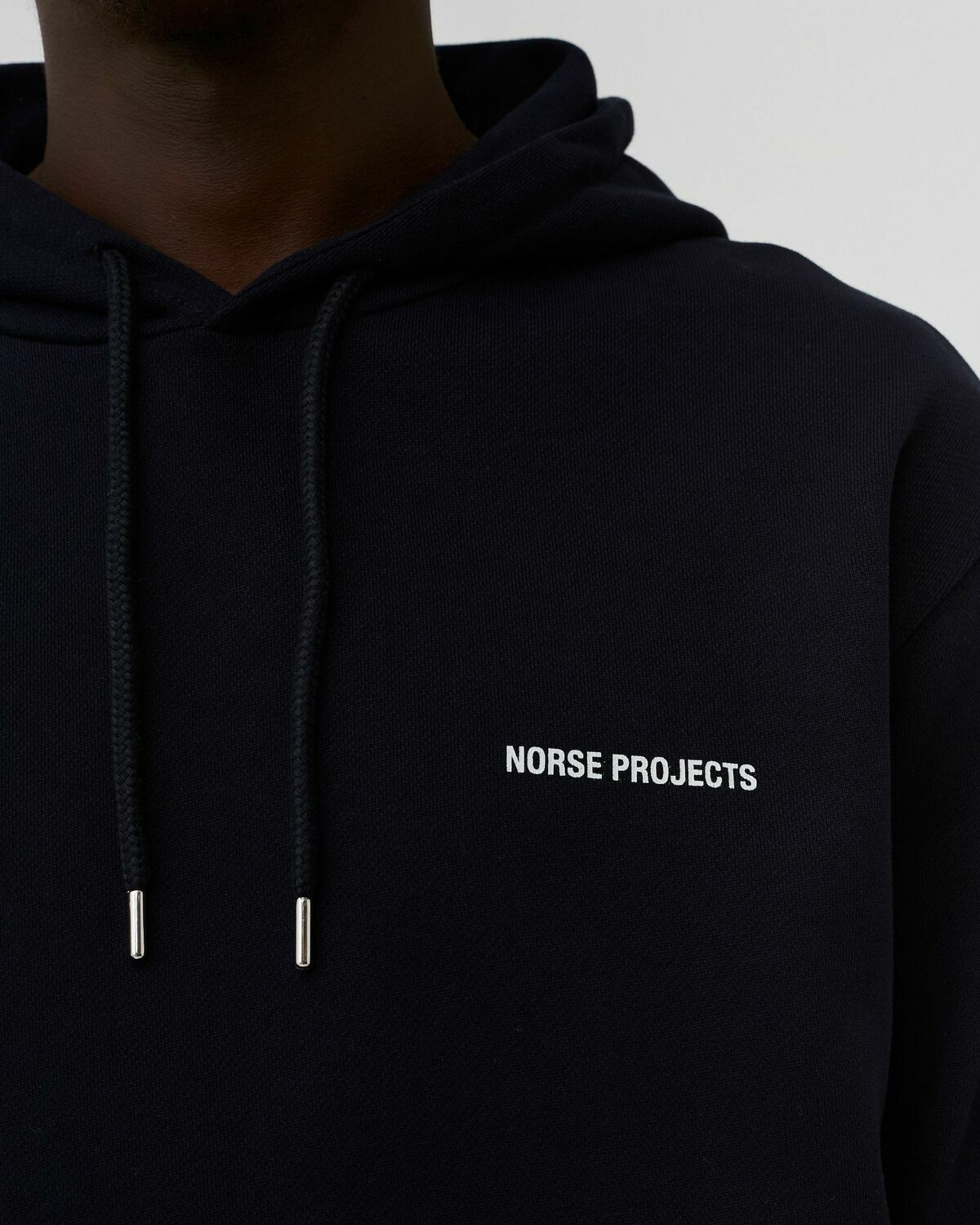Norse Projects Arne Logo Hoodie Blue Hoodies Norse Projects
